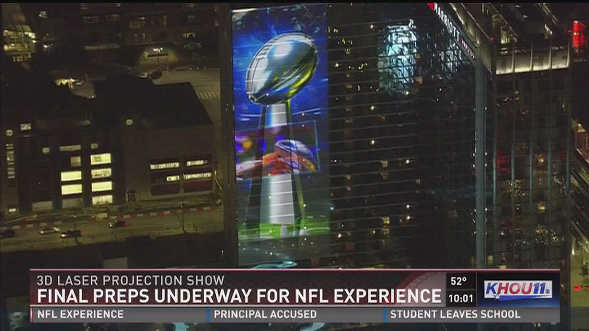 Spectacular light shows, NFL Experience in downtown Houston | khou.com