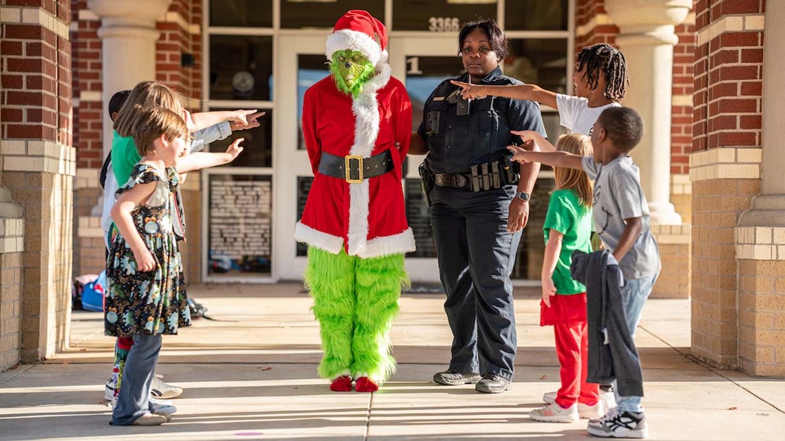 Photos: Grinch arrested near Houston by Spring ISD police | khou.com