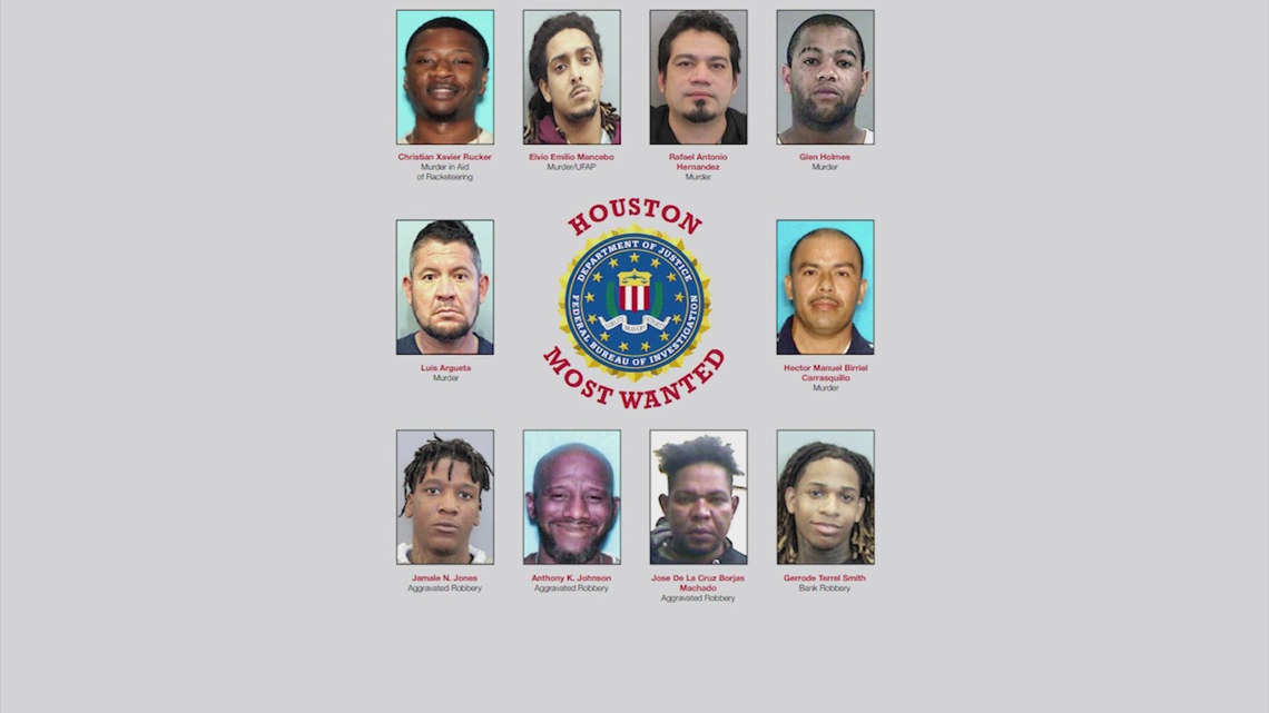 10 most wanted in Houston: FBI offers up to $50,000 for tips leading to ...