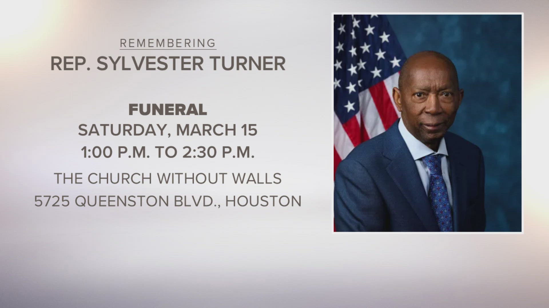 Funeral services, memorial events announced for Congressman Sylvester ...