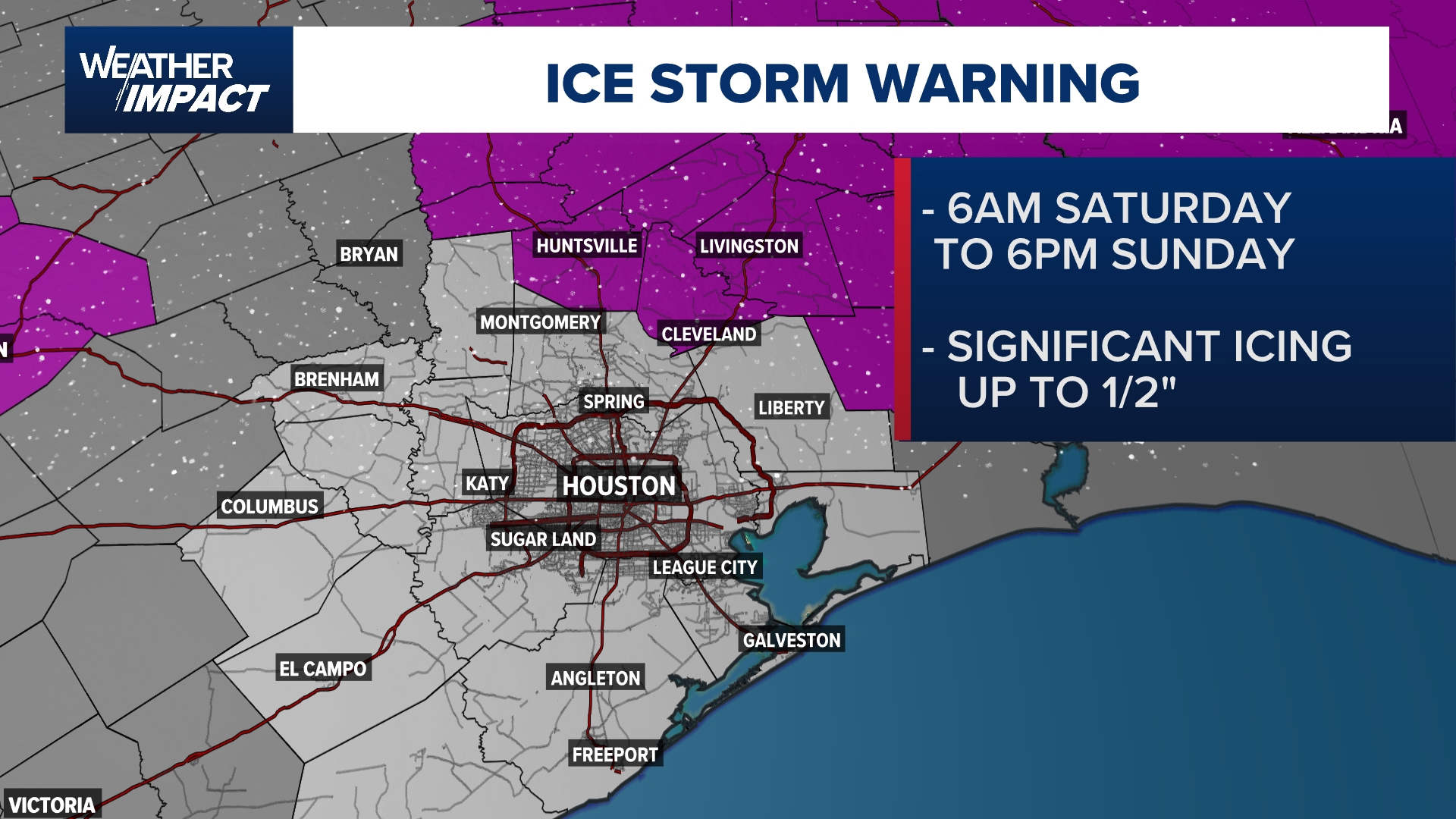 Houston winter weather: Winter Storm Warning, Extreme Cold Warning ...