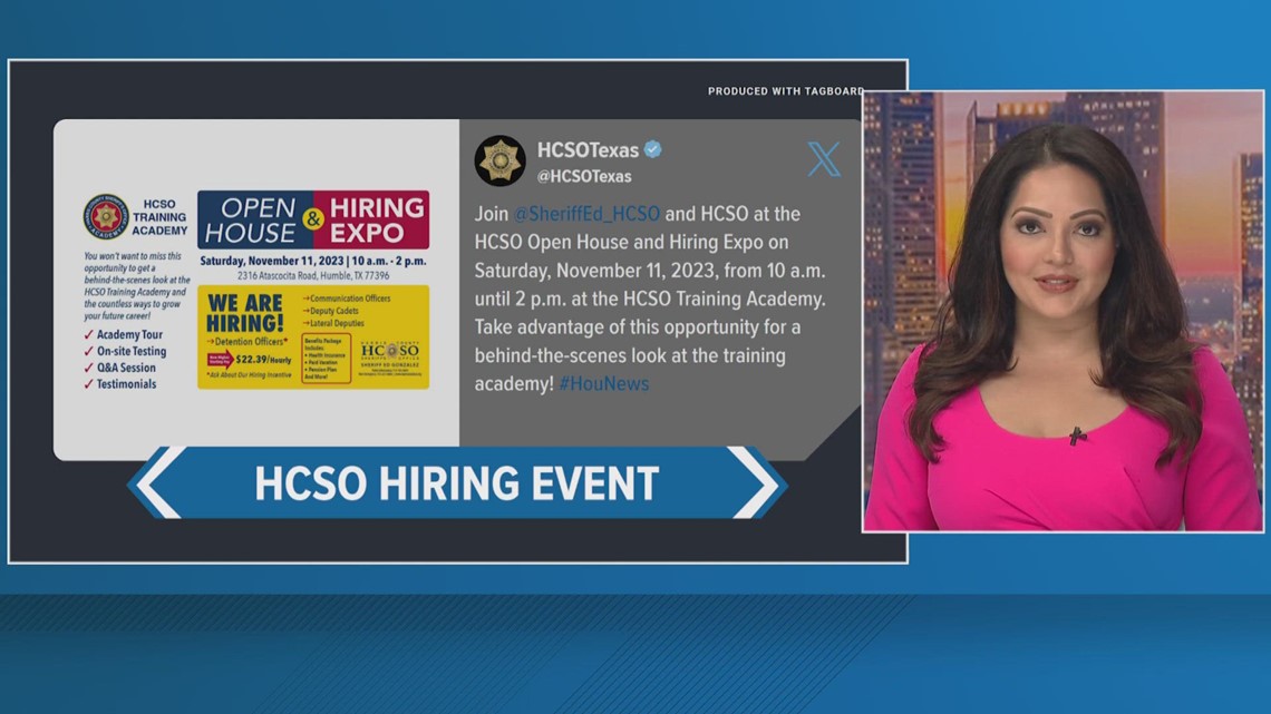 HCSO hosts open house, hiring event to recruit 500 detention officers ...