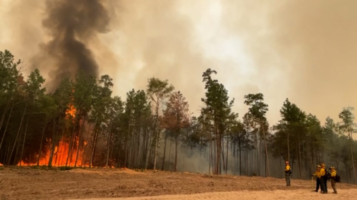 Crews use bulldozers, back burns to slow spread of Walker County ...