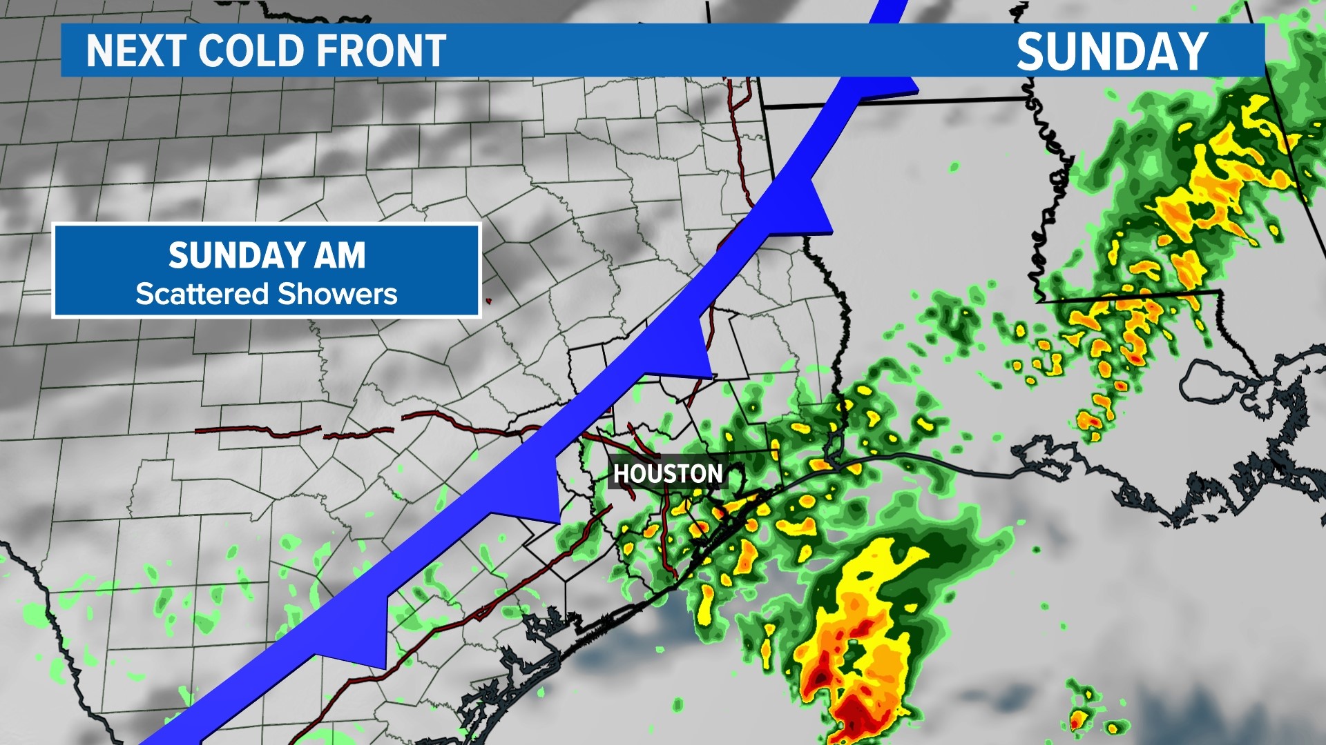 Sunday cold front to bring another round of showers and chilly ...