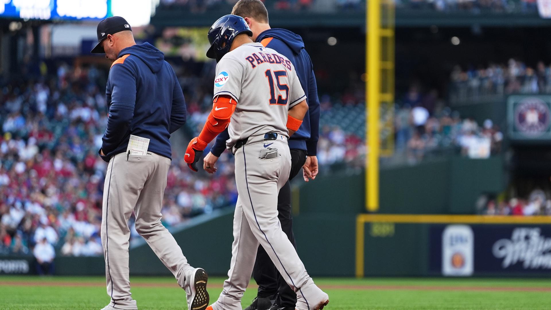 Isaac Paredes injury: Astros slugger heads back to Houston for MRI on ...