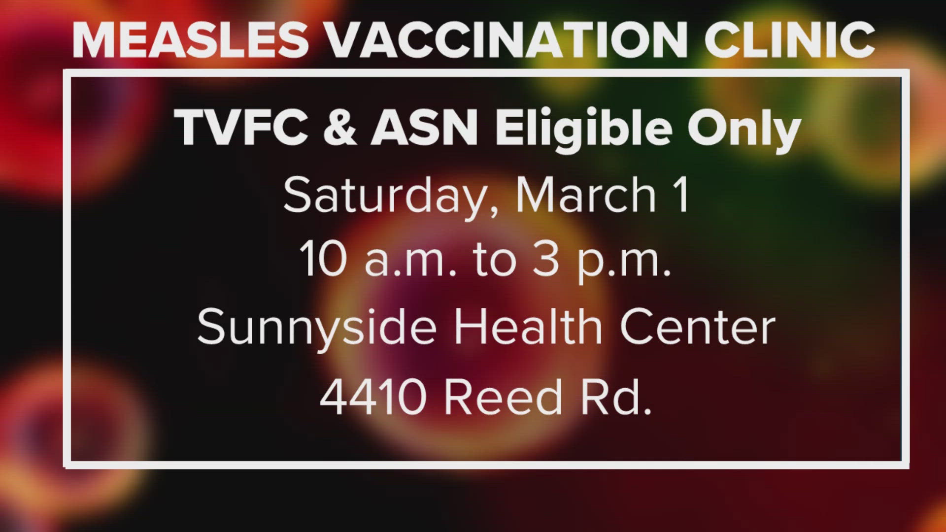 Free measles vaccine clinic in Houston | khou.com