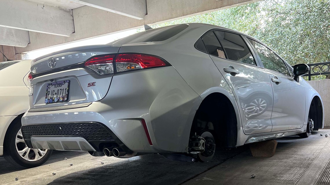 Tire thieves hit several vehicles at University of Houston | khou.com
