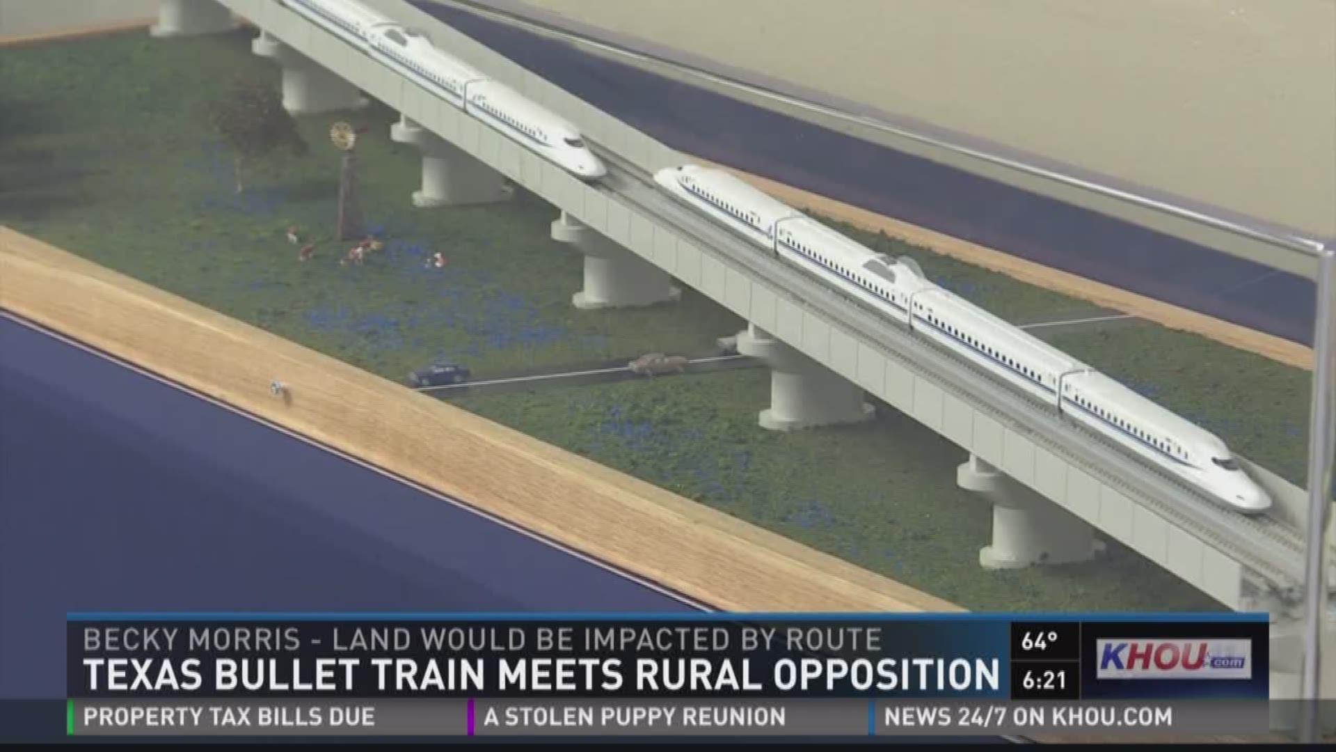 Texas bullet train plan meets rural opposition | khou.com