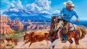 Houston-area high school painter wins another award at rodeo | khou.com