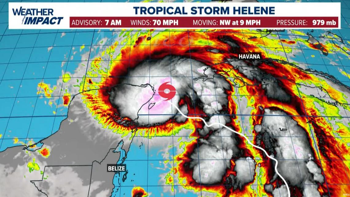 Tropical Storm Helene tracker: Forecast, models and cone | khou.com