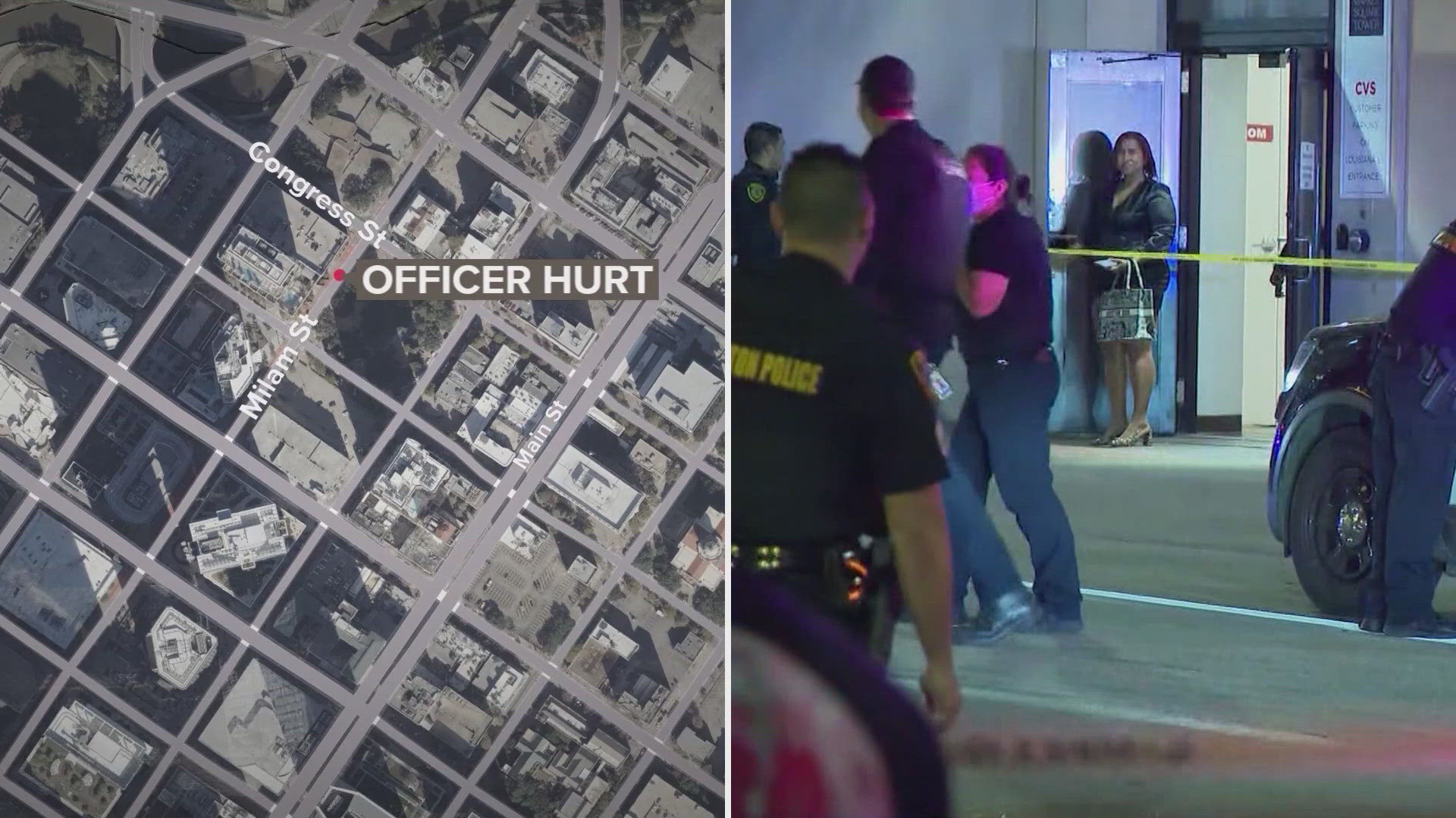 Officer stabbed in downtown Houston; partner fires and kills suspect ...