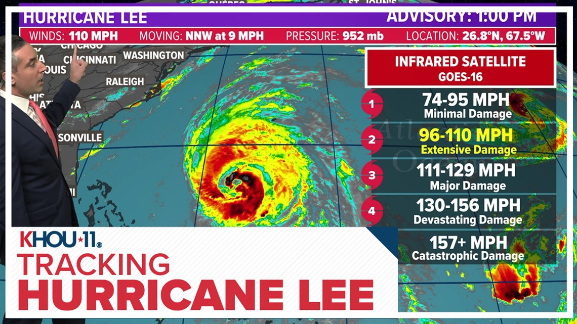 Tropical update: Hurricane Lee latest path, intensity | khou.com