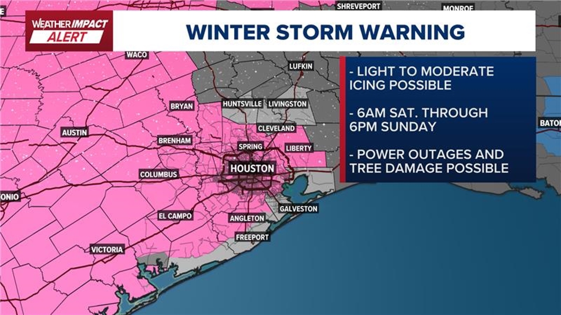 UPDATED: How much ice could the Houston area see from the winter storm ...