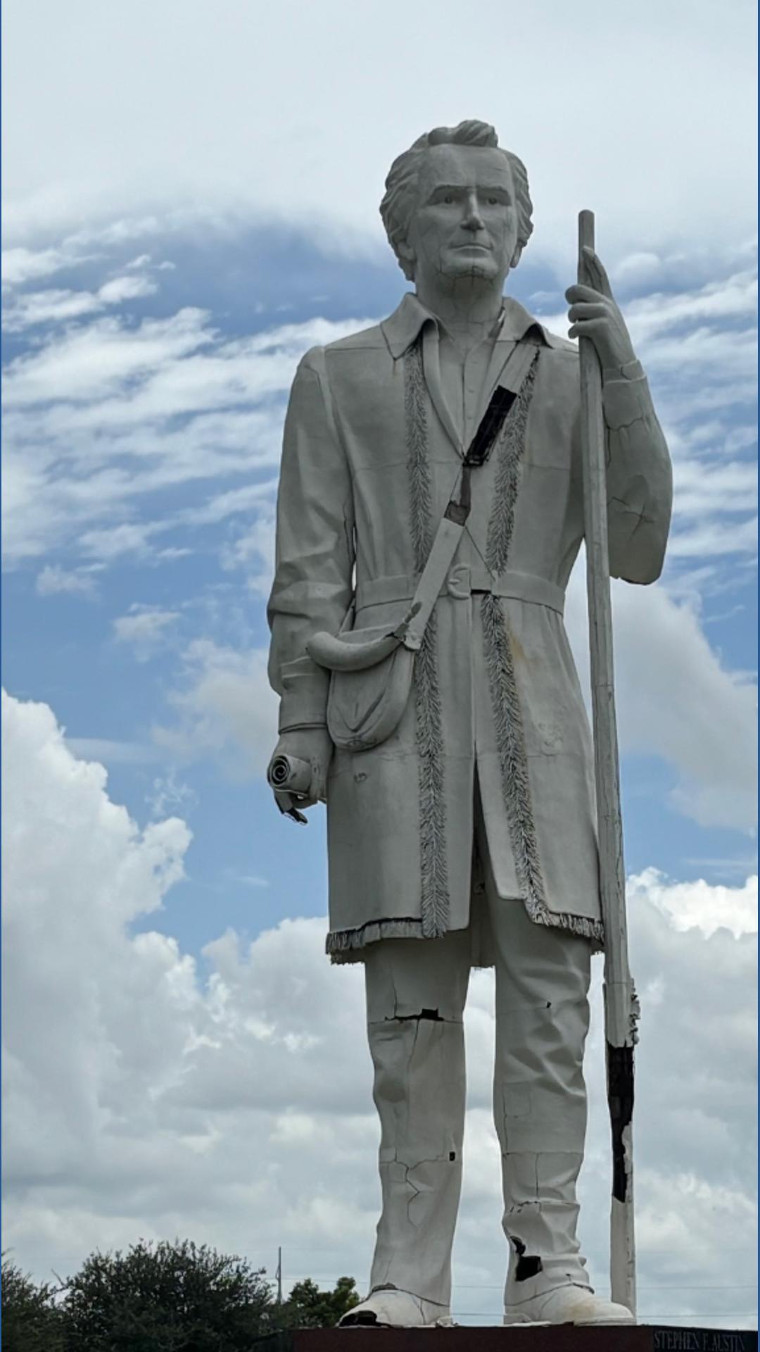 Stephen F. Austin statue in Angleton, Texas to be repaired | khou.com