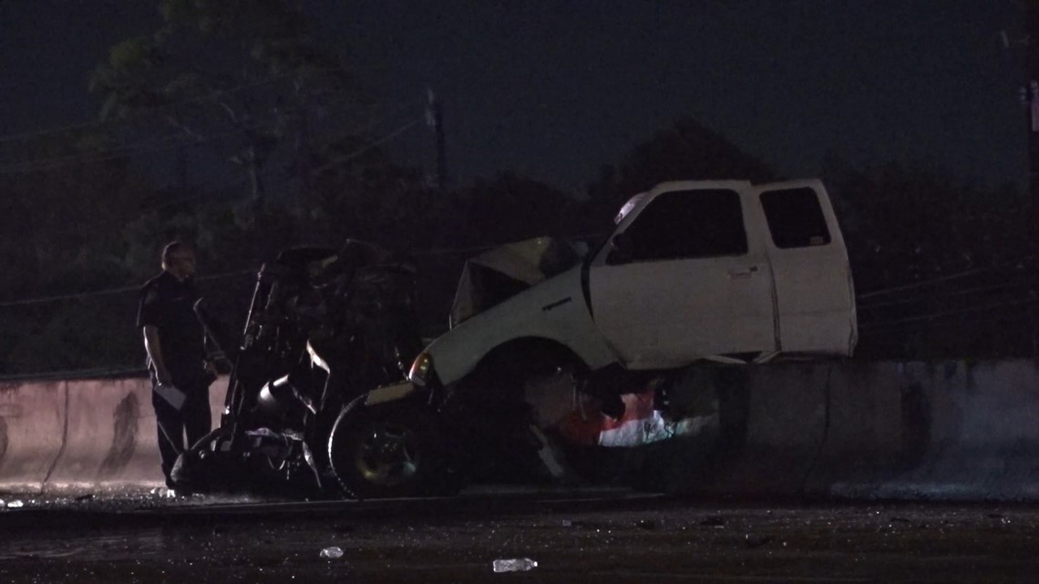 2 Dead In Fiery Wrong Way Crash On The East Freeway Sheriff Says