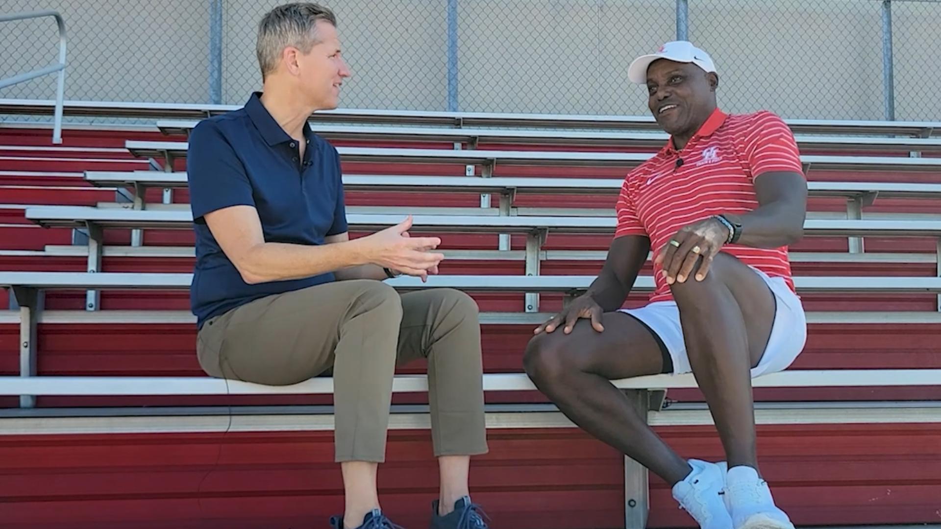 Carl Lewis interview about coaching Houston track and field | khou.com