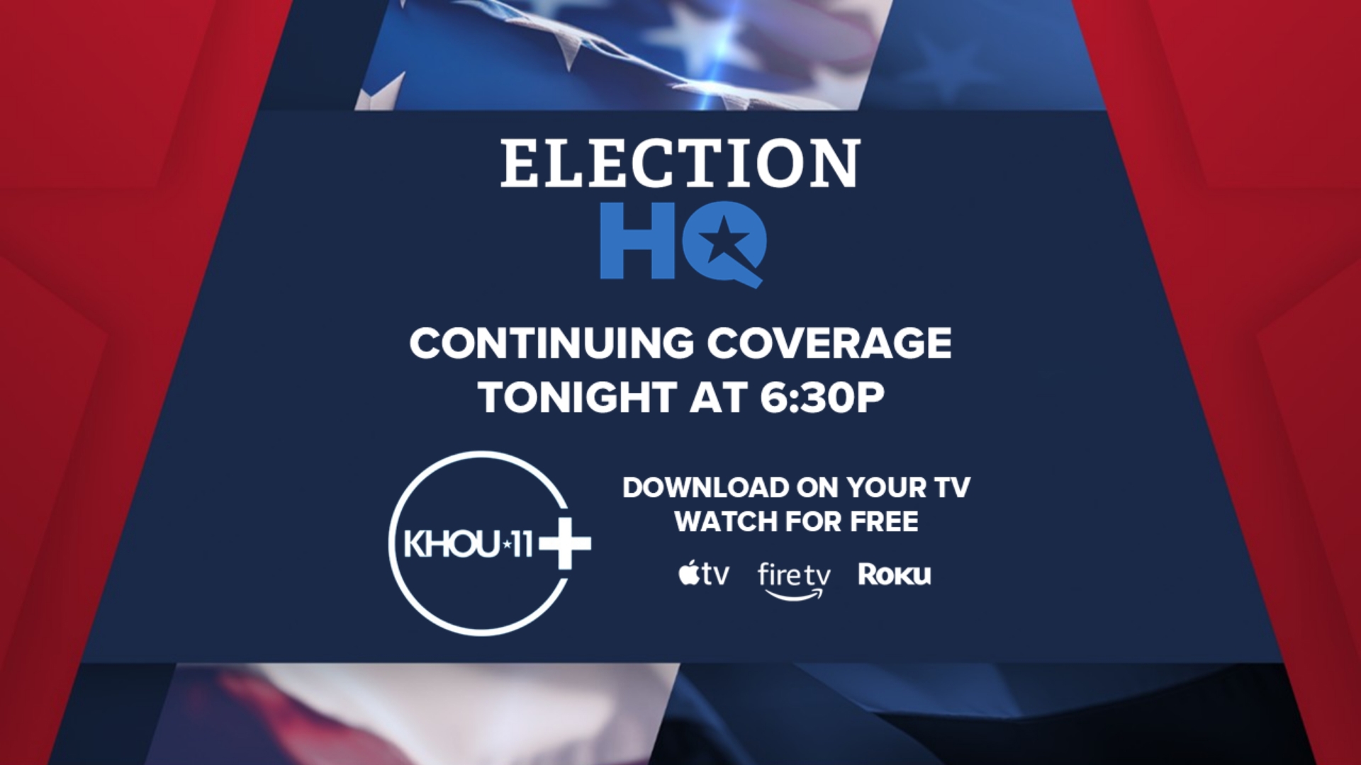 Watch LIVE Primary Election Day coverage on KHOU 11+ | Streaming now ...