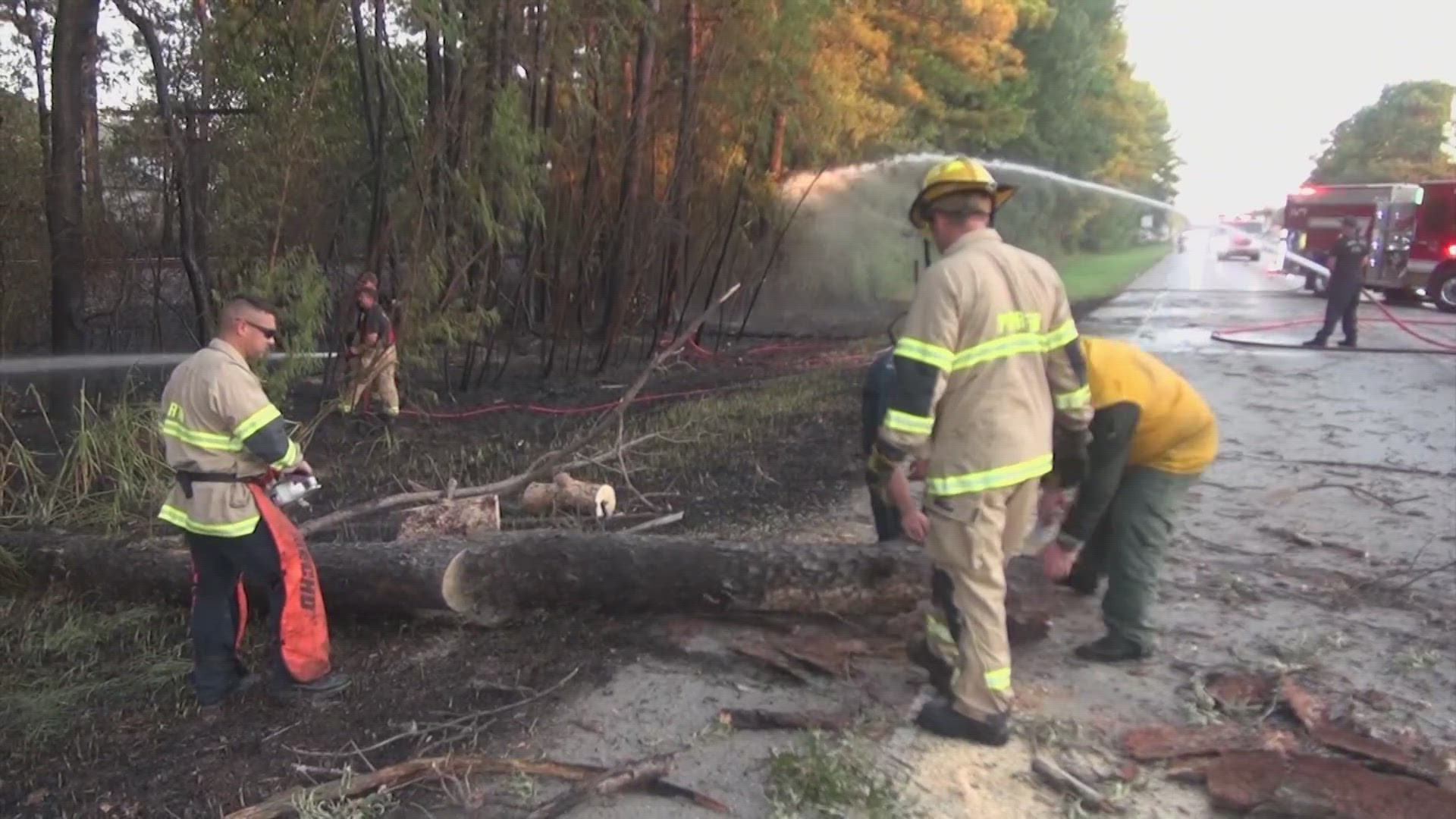 Firefighters Stop Kingwood Wildfire That Was Creeping Toward Homes