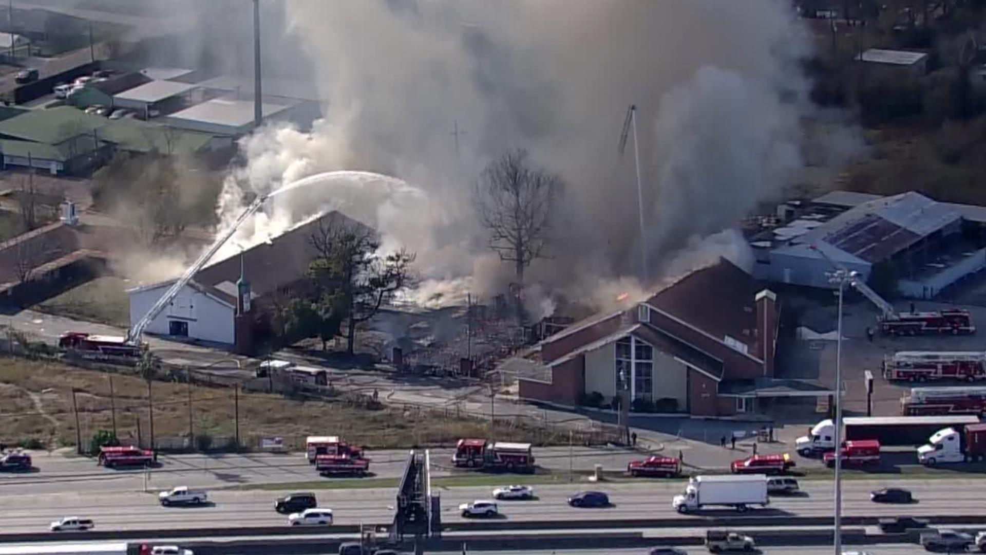 Man charged in massive fire that broke out at vacant north Houston ...