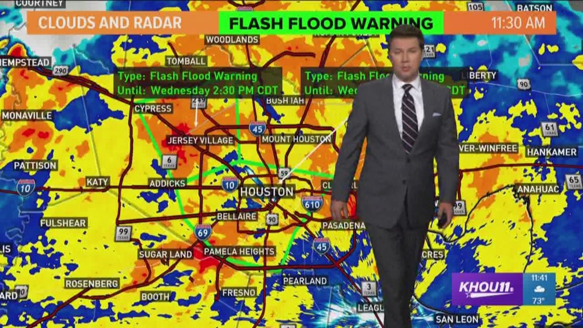 Meteorologist Brooks Garner's weather forecast at 11:40 a.m. | khou.com