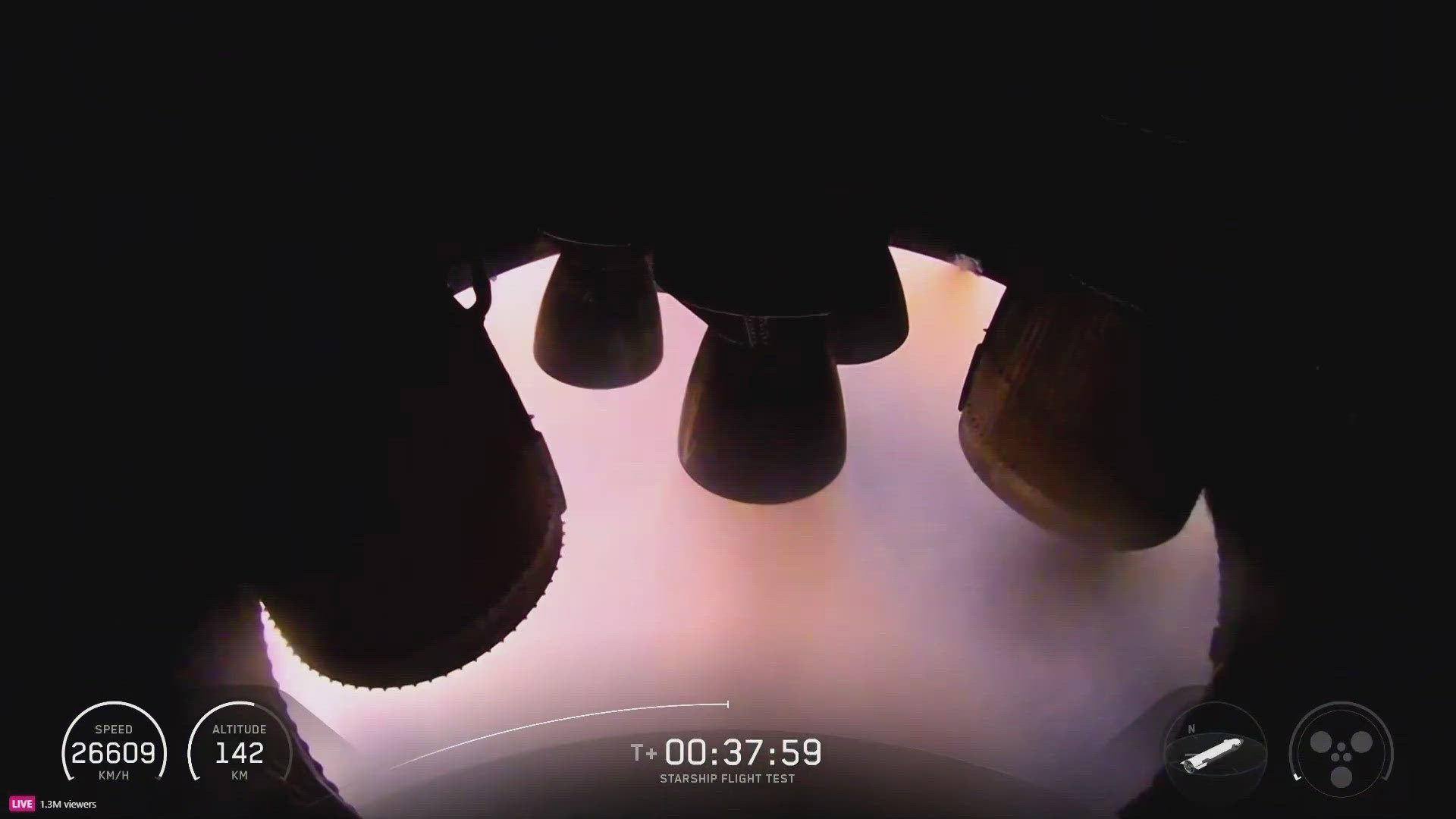 Starship Flight 11 Raptor engine relight succeeds during in-space test ...