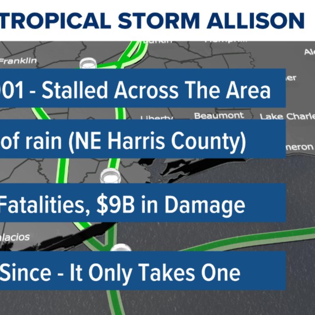 When did Tropical Storm Allison hit Houston? | Path, landfall, rainfall ...
