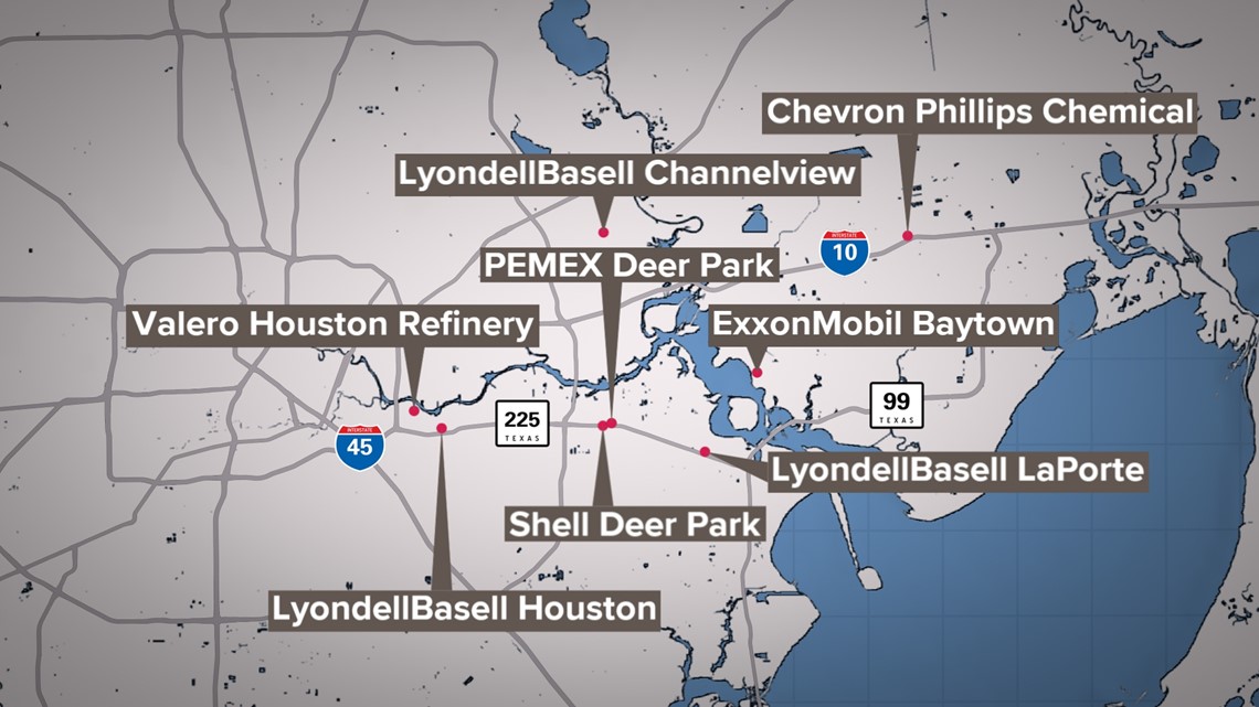 Plants alert the public to flaring near Houston Ship Channel | khou.com