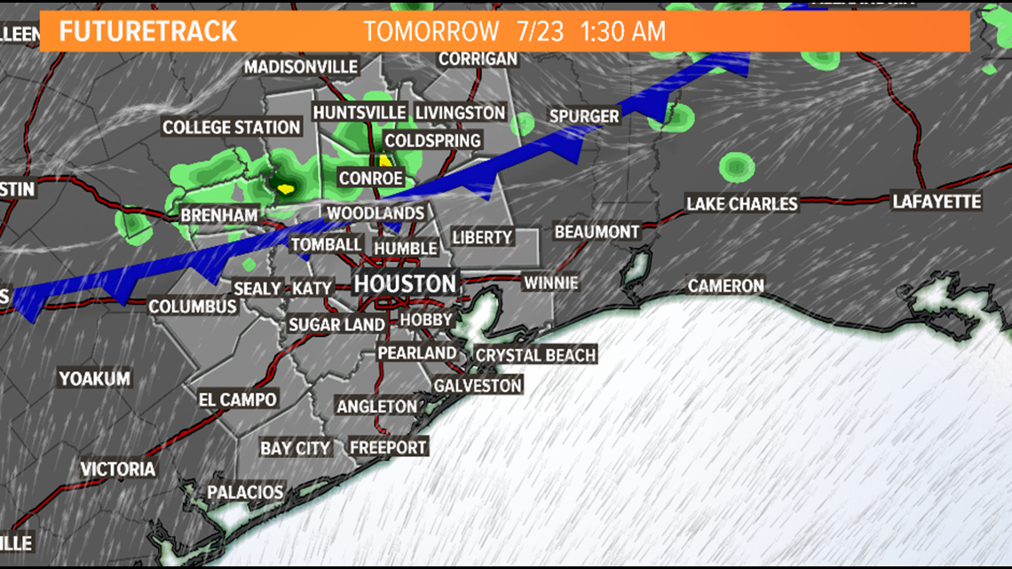 A cold front in July?! It arrives Tuesday morning for the Houston area ...
