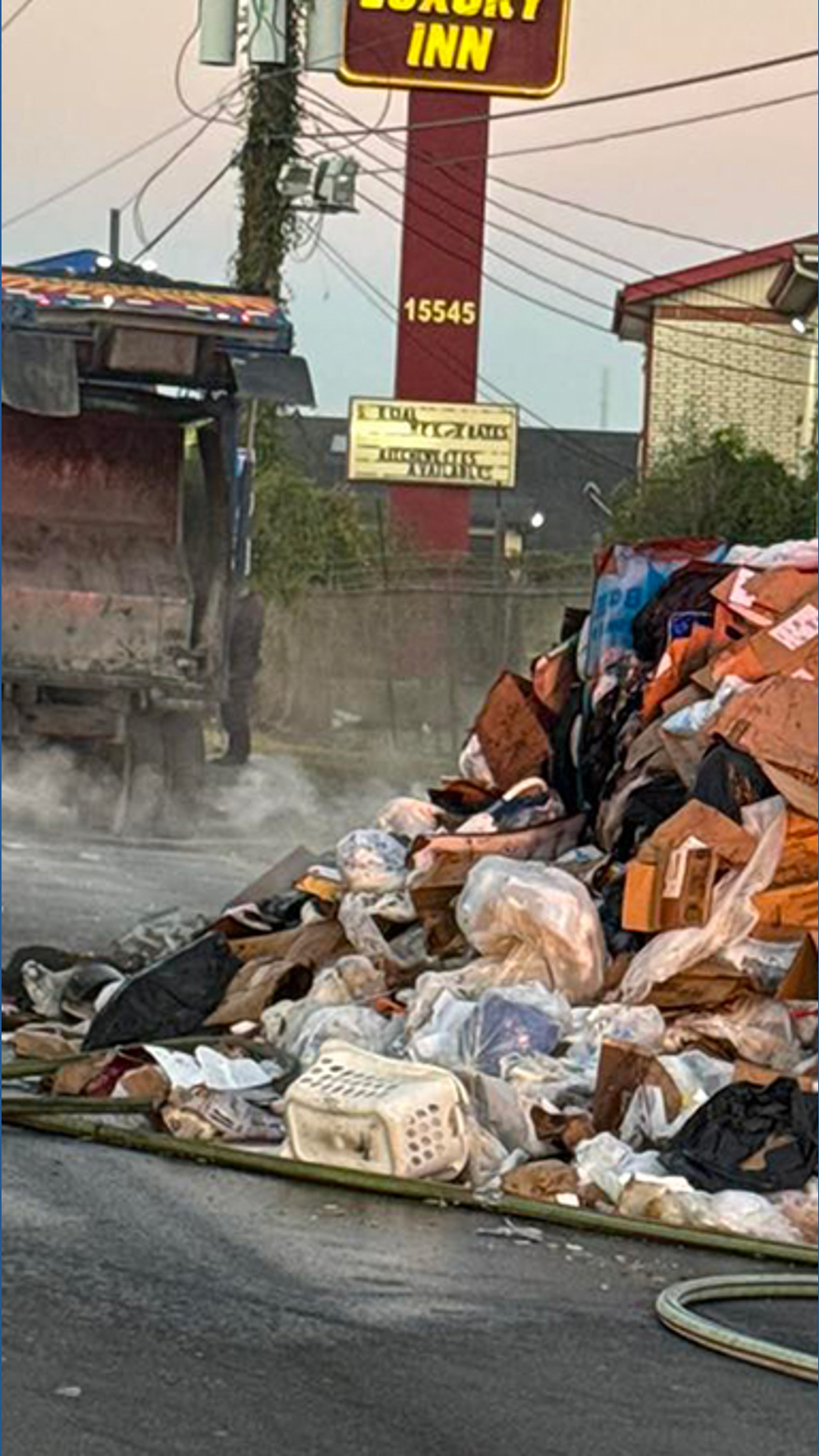 Garbage truck fire causes big traffic mess along East Freeway feeder ...