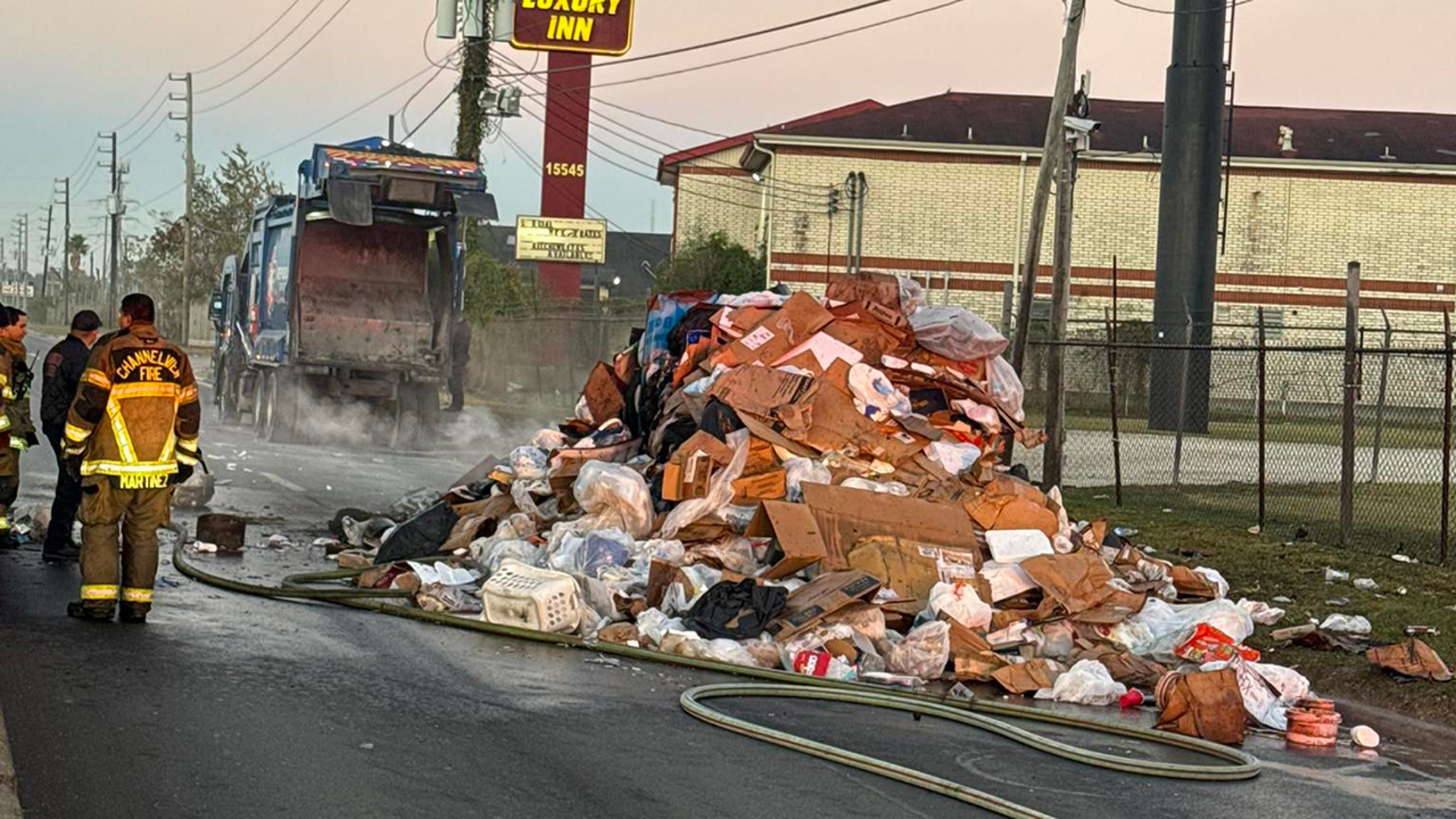 Garbage truck fire causes big traffic mess along East Freeway feeder ...