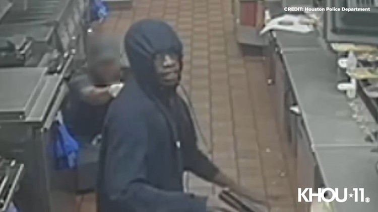 Robbery suspect jumps through McDonald's drive-thru window | khou.com