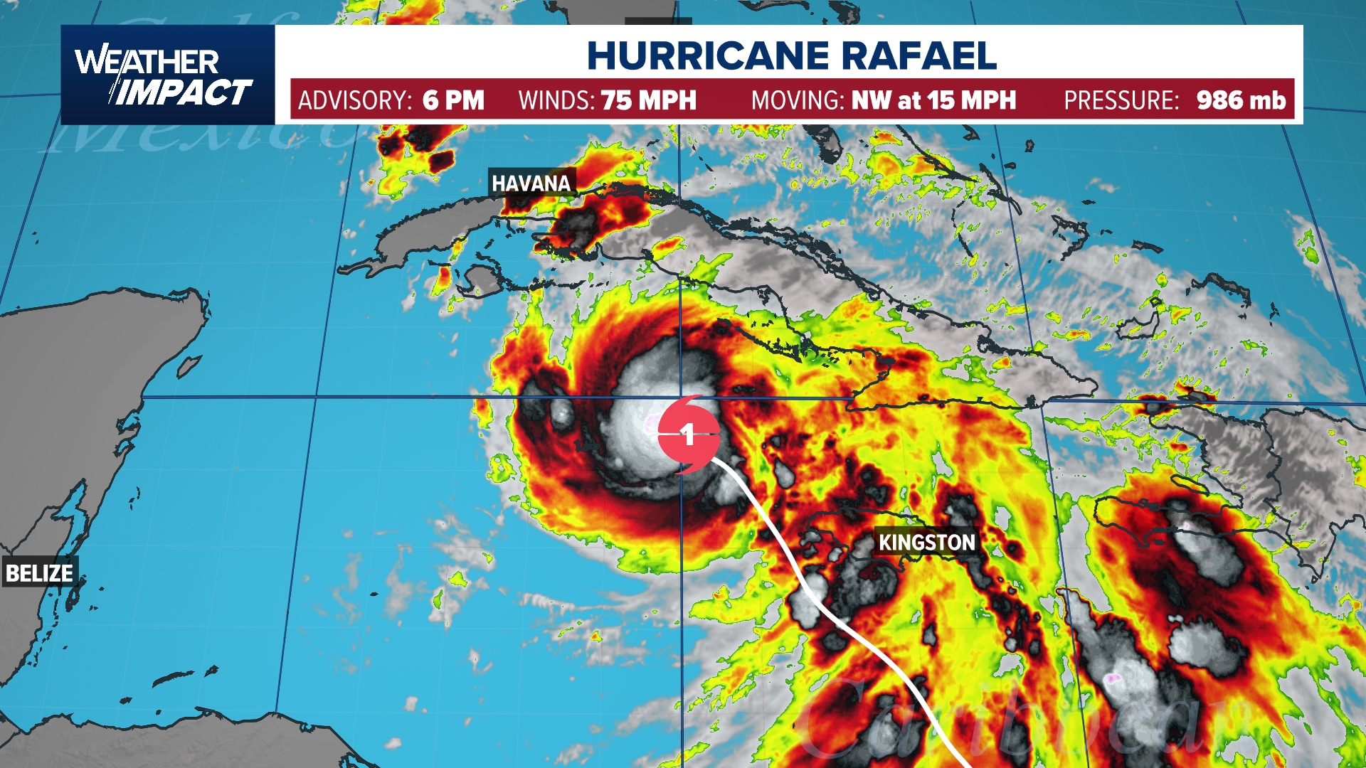 Tropical update: Tropical Storm Rafael forms in Caribbean | khou.com