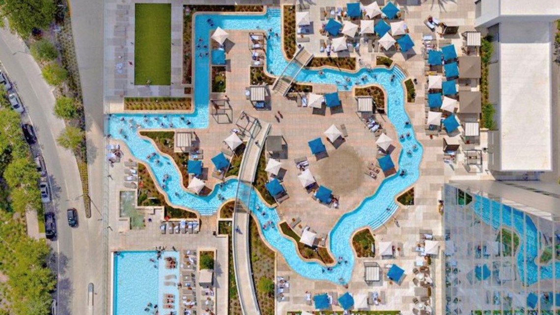 Houston's Texas-shaped lazy river pool in running to be coolest spot on ...