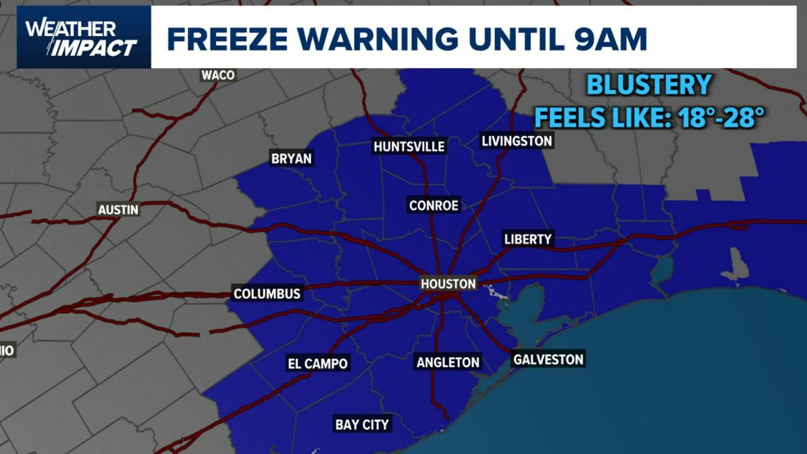 Freeze Warning in Houston | What you need to know for today | khou.com