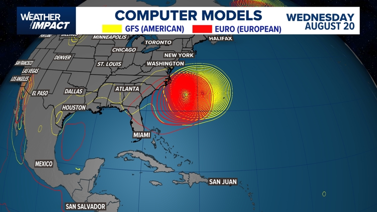 Tropical wave to bring rain to Texas coast this weekend | Spaghetti ...