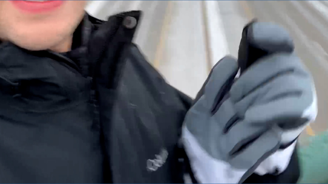 Saturday morning conditions at the 'High Five' overpass in Dallas ...