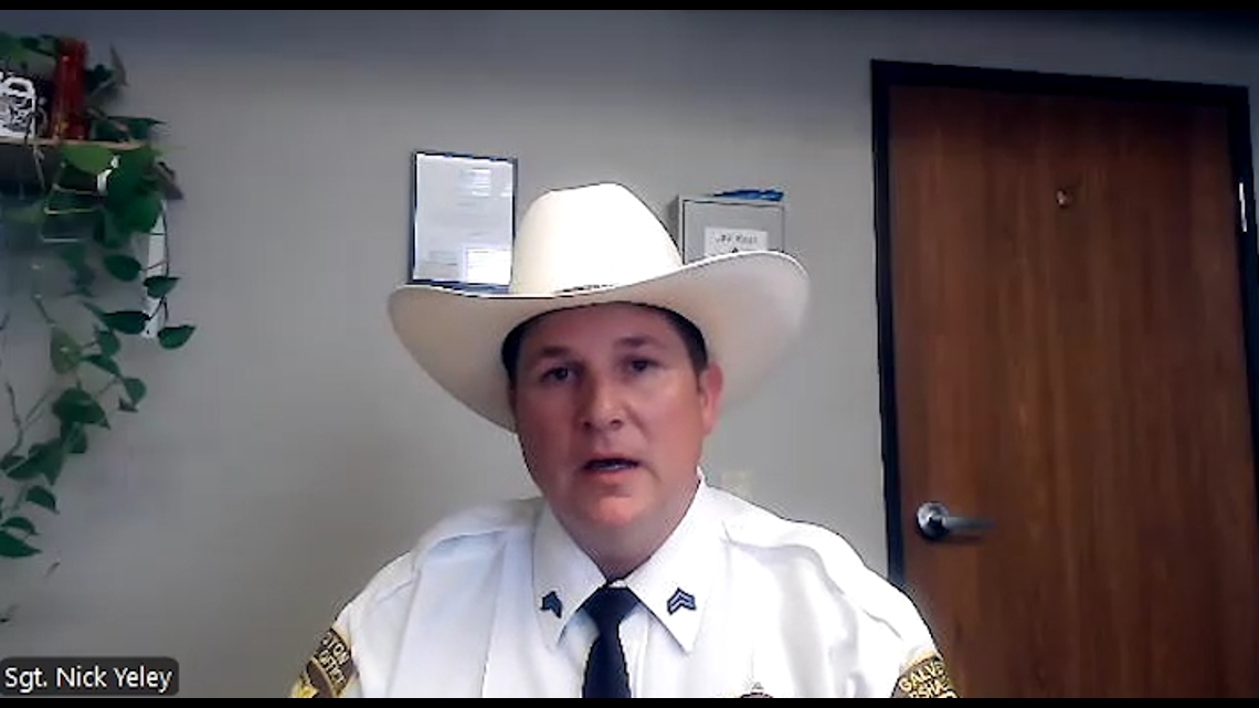 Sgt. Nick Yeley with the Galveston City Marshal's Office on finding ...