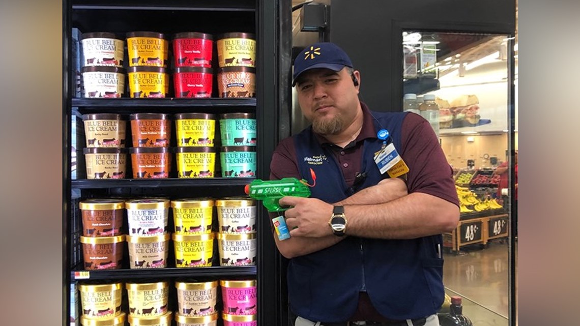 This Texas Walmart has an 'armed guard' watching over the Blue Bell ...