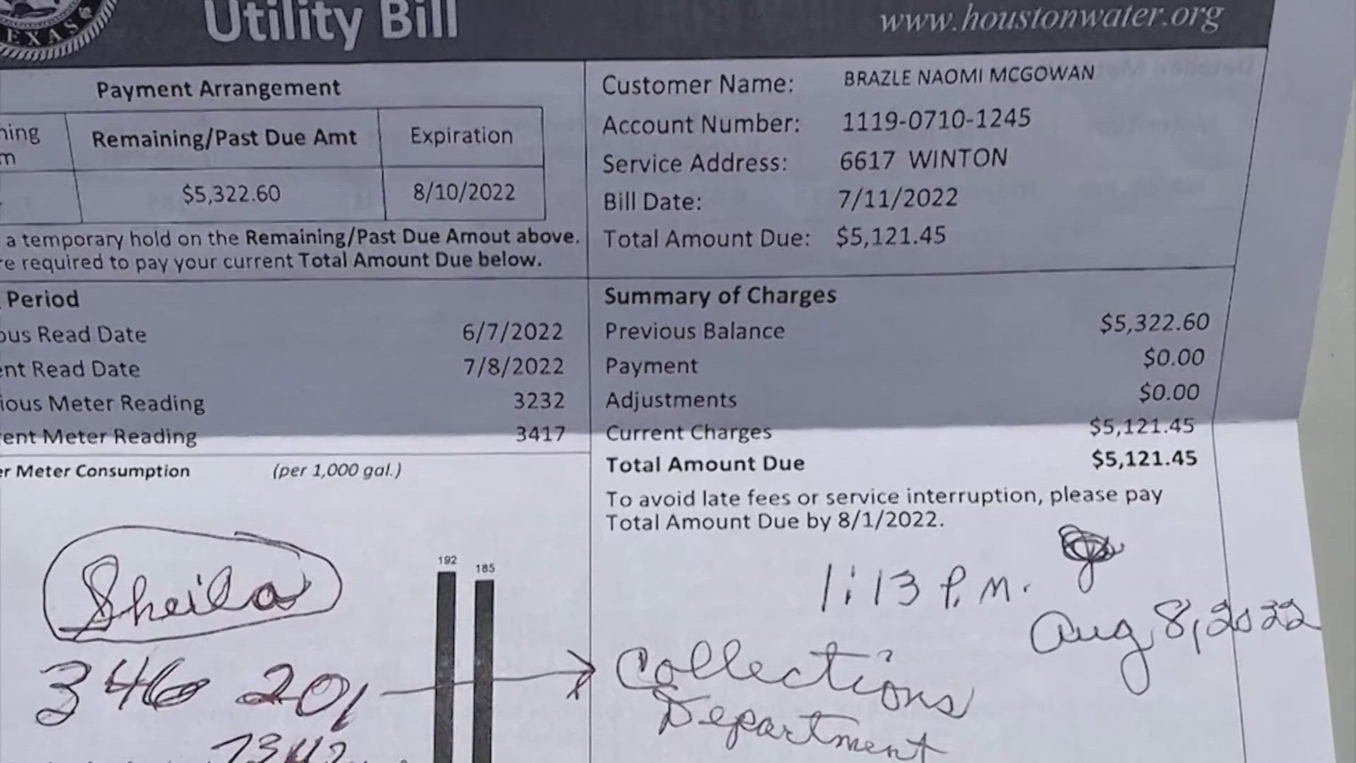 City of Houston high water bills | khou.com