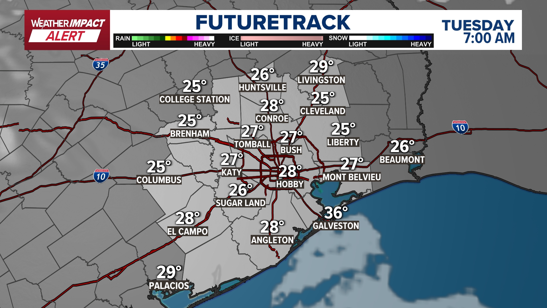 Weather Impact Alert extended into Tuesday morning due to extreme cold ...