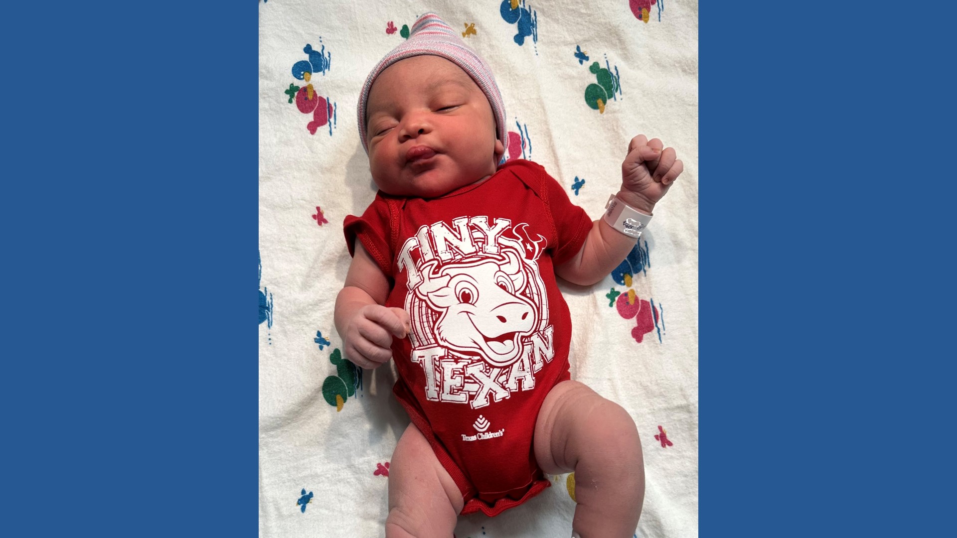 Newborns at Texas Children’s welcome Texans playoff run in tiny team ...