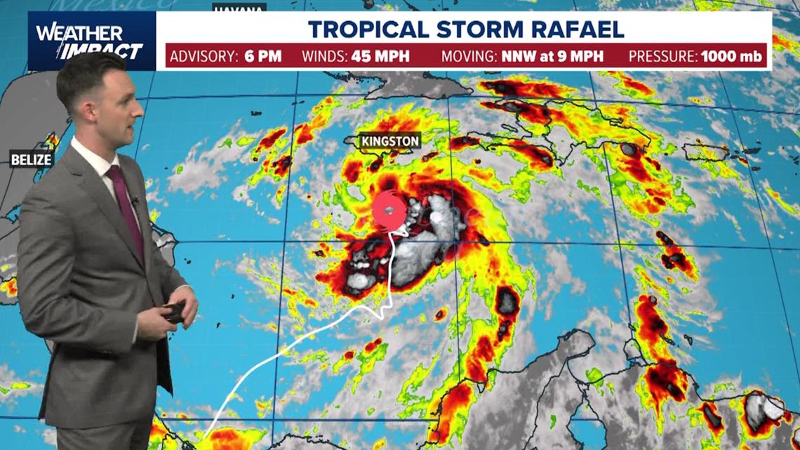 KHOU 11+ Weather Impact: Tracking Tropical Storm Rafael | khou.com