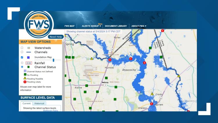 Houston, Texas flooding: How to check bayous and stream levels | khou.com