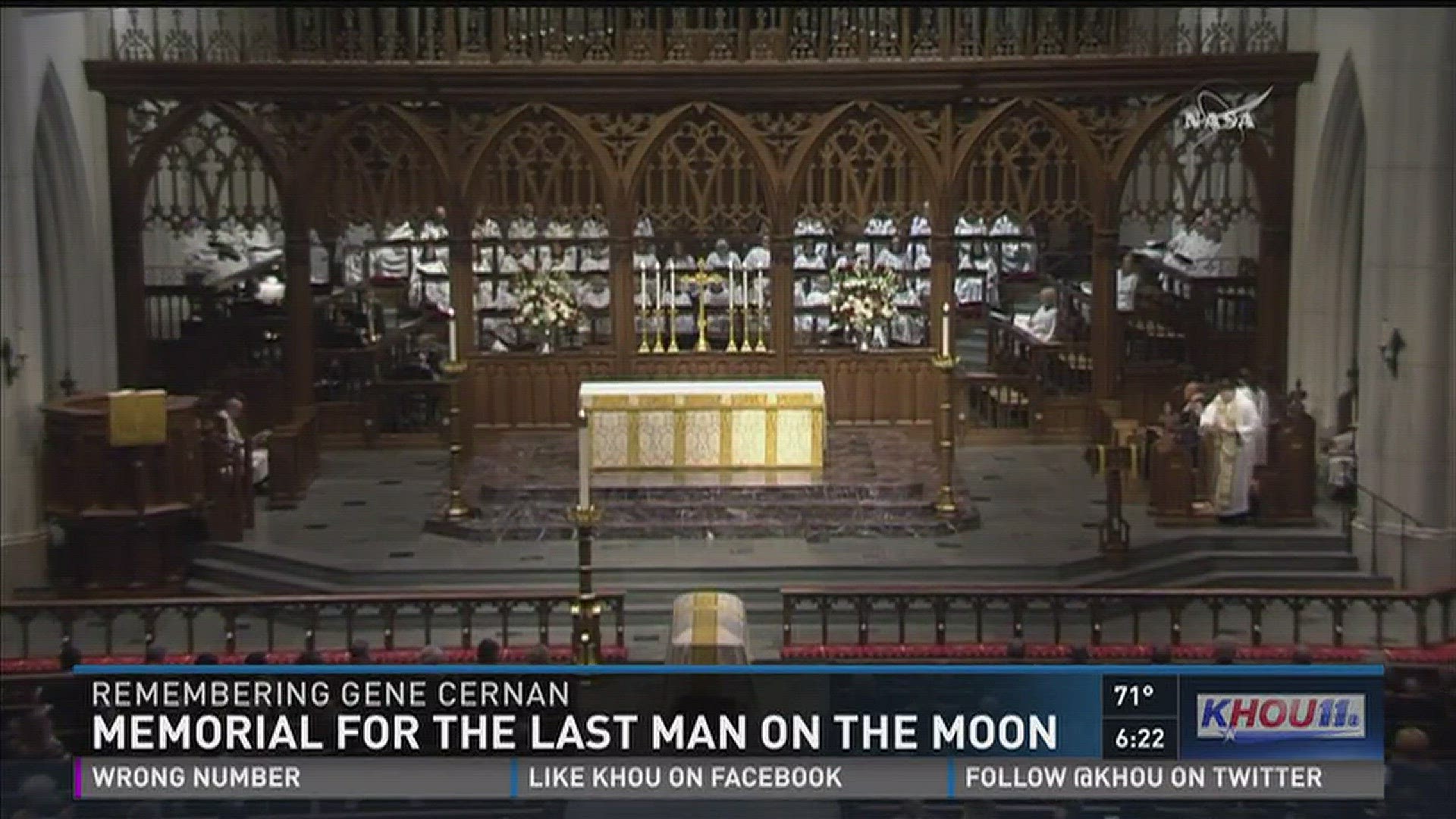 Hundreds attend Gene Cernan's funeral | khou.com