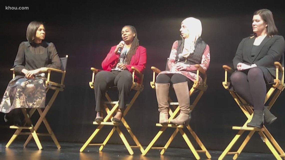KHOU anchor Mia Gradney at screening of 'A Common Thread' documentary ...