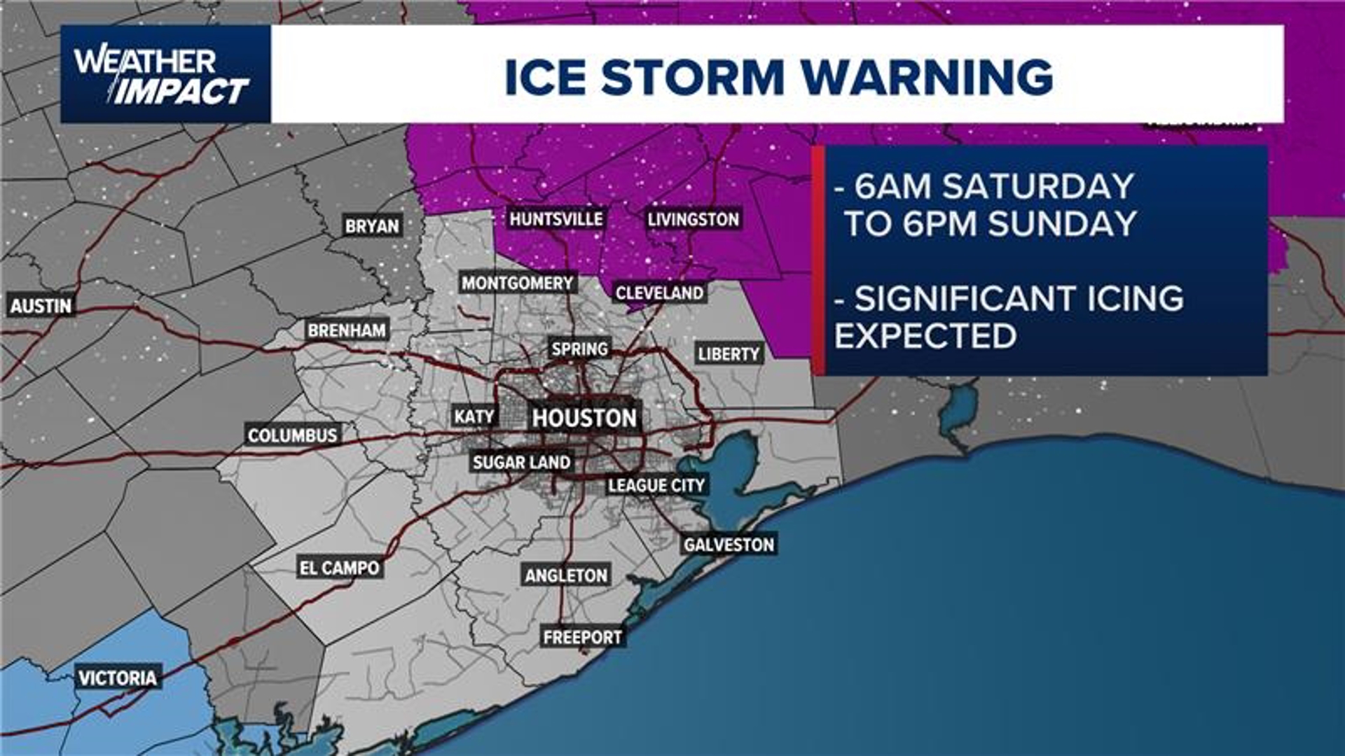 Houston winter weather: Winter Storm Warning, Extreme Cold Warning ...