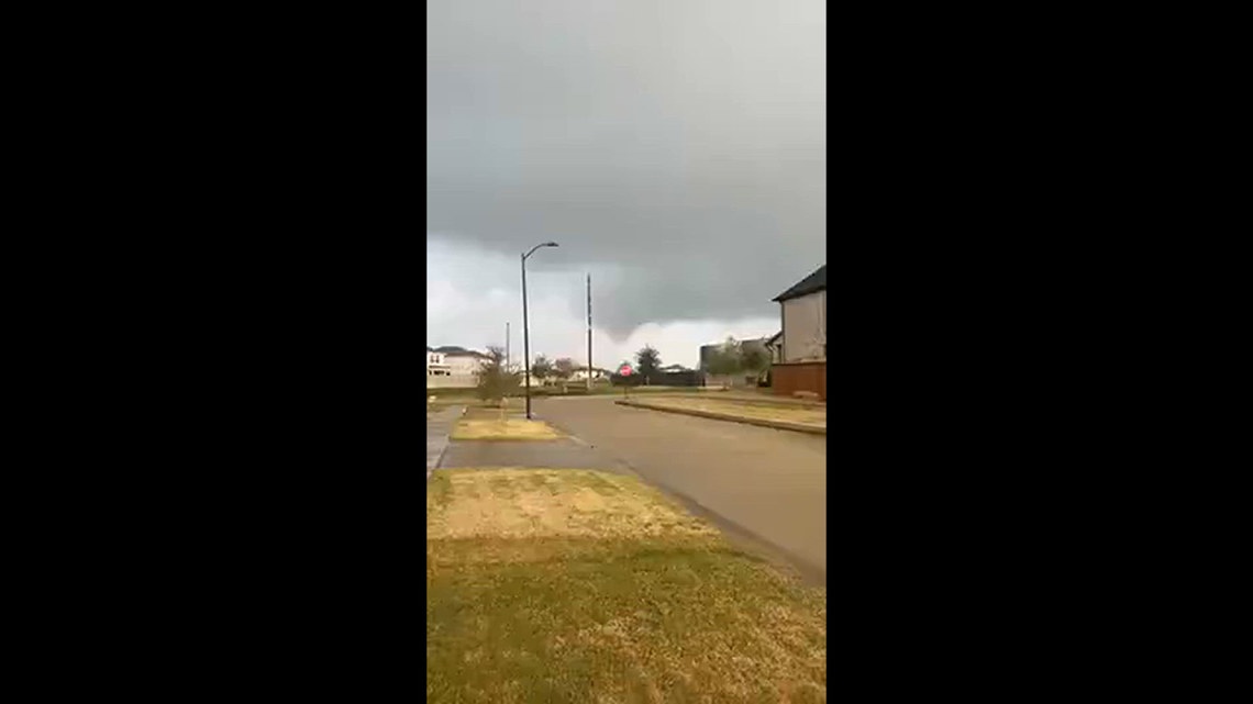 Tornado with debris near Katy | khou.com