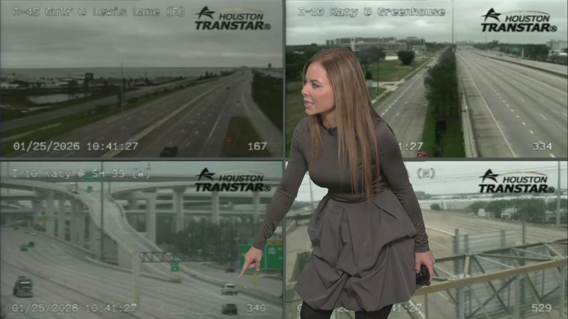 Ice causing issues on Katy Freeway ramp to Grand Parkway | khou.com
