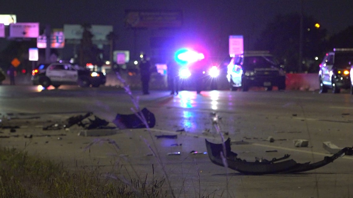 1 Dead After Car Flips Catches Fire On Gulf Freeway In Houston