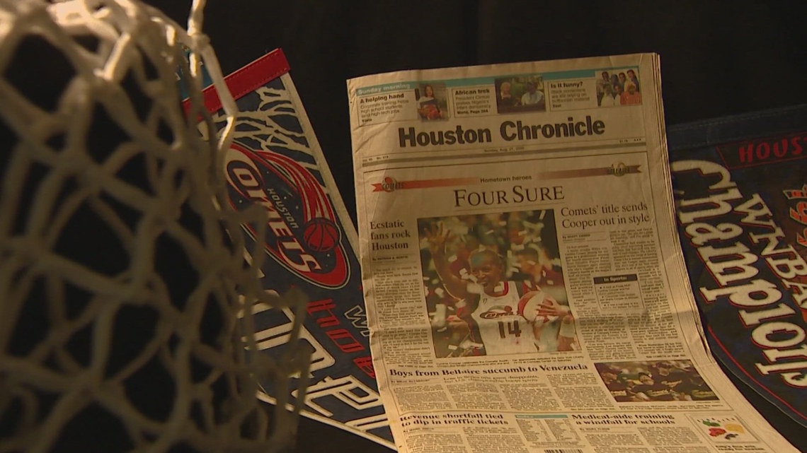 The Comets, winners of the WNBA's first four championships, coming home ...